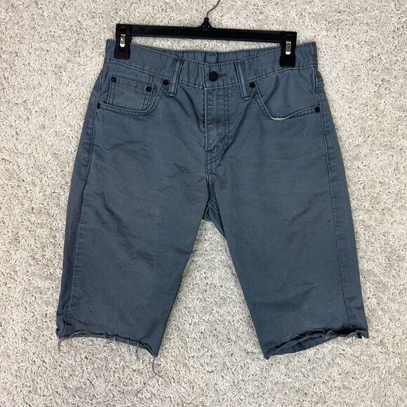 Levi's | Shorts | Levis 51 Denim Shorts Mens 29 Gray Stretch Cut Off ...